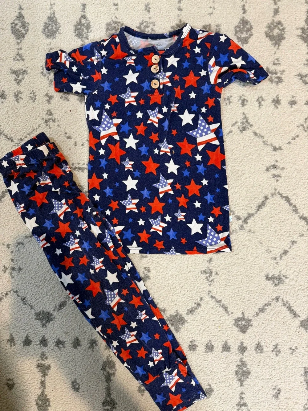 Posh Peanut | Pajamas | Posh Peanut Patriotic Stars 5t | Poshmark